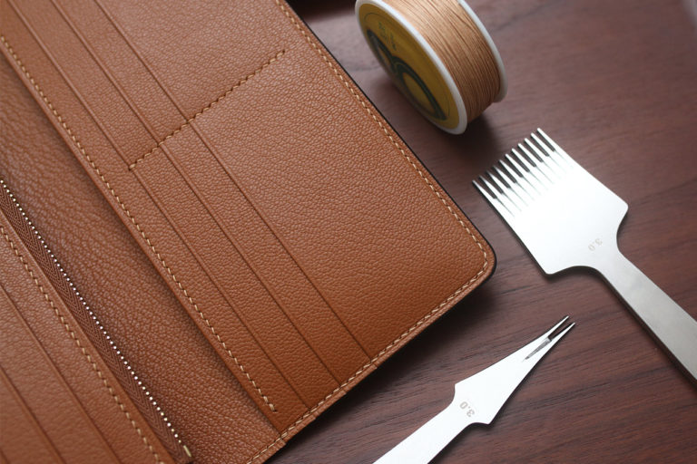 Goatskin Long Wallet – Purely Handwork Leather Craft
